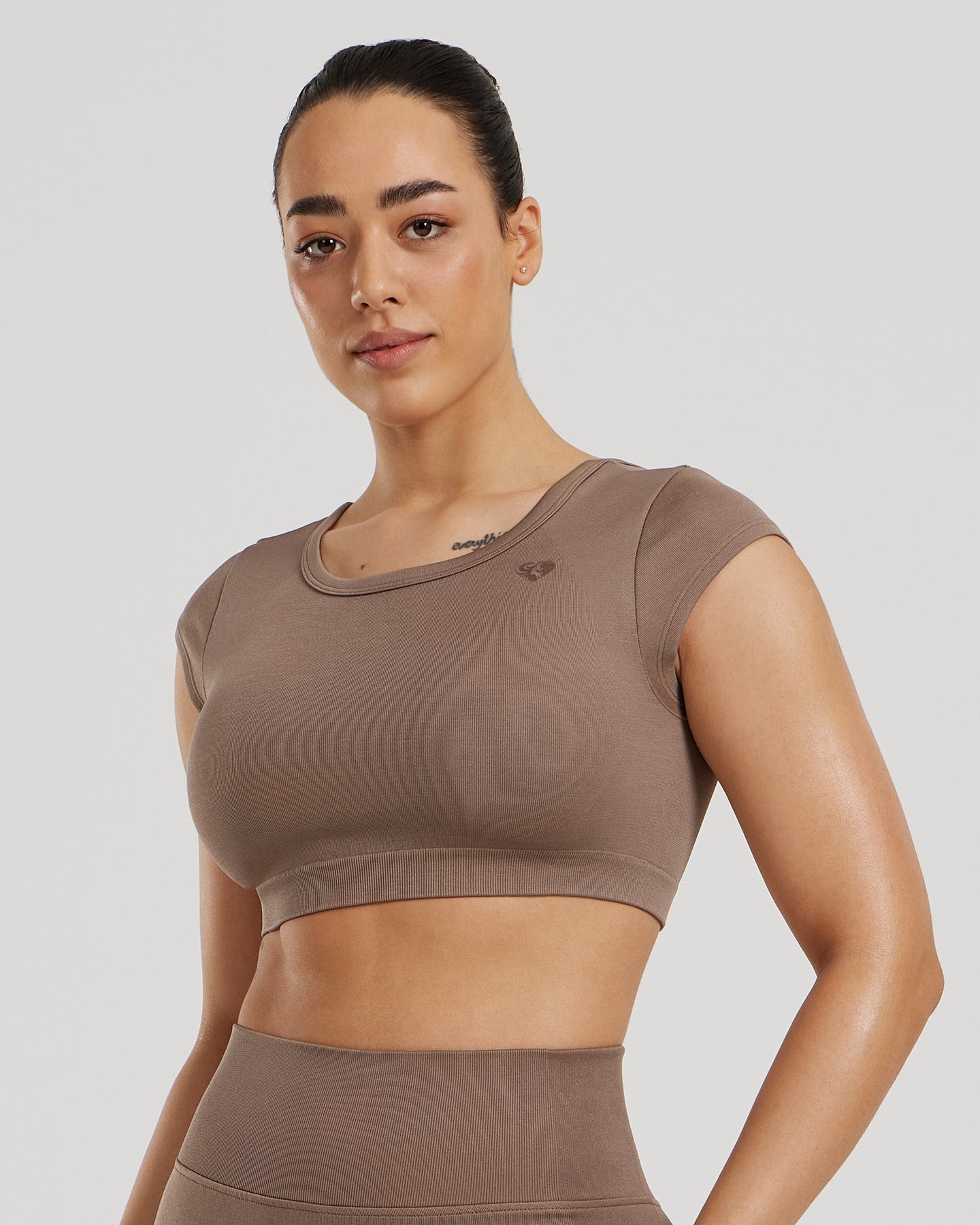 Motion Seamless Open Back Short Sleeve Crop Top | Women's Best US