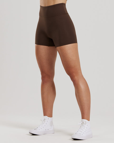 Women's Ultra High Waisted Shorts - Cocoa | Women's Best US