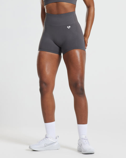 Grey Tight Shorts Women's - Graphite | Women's Best US