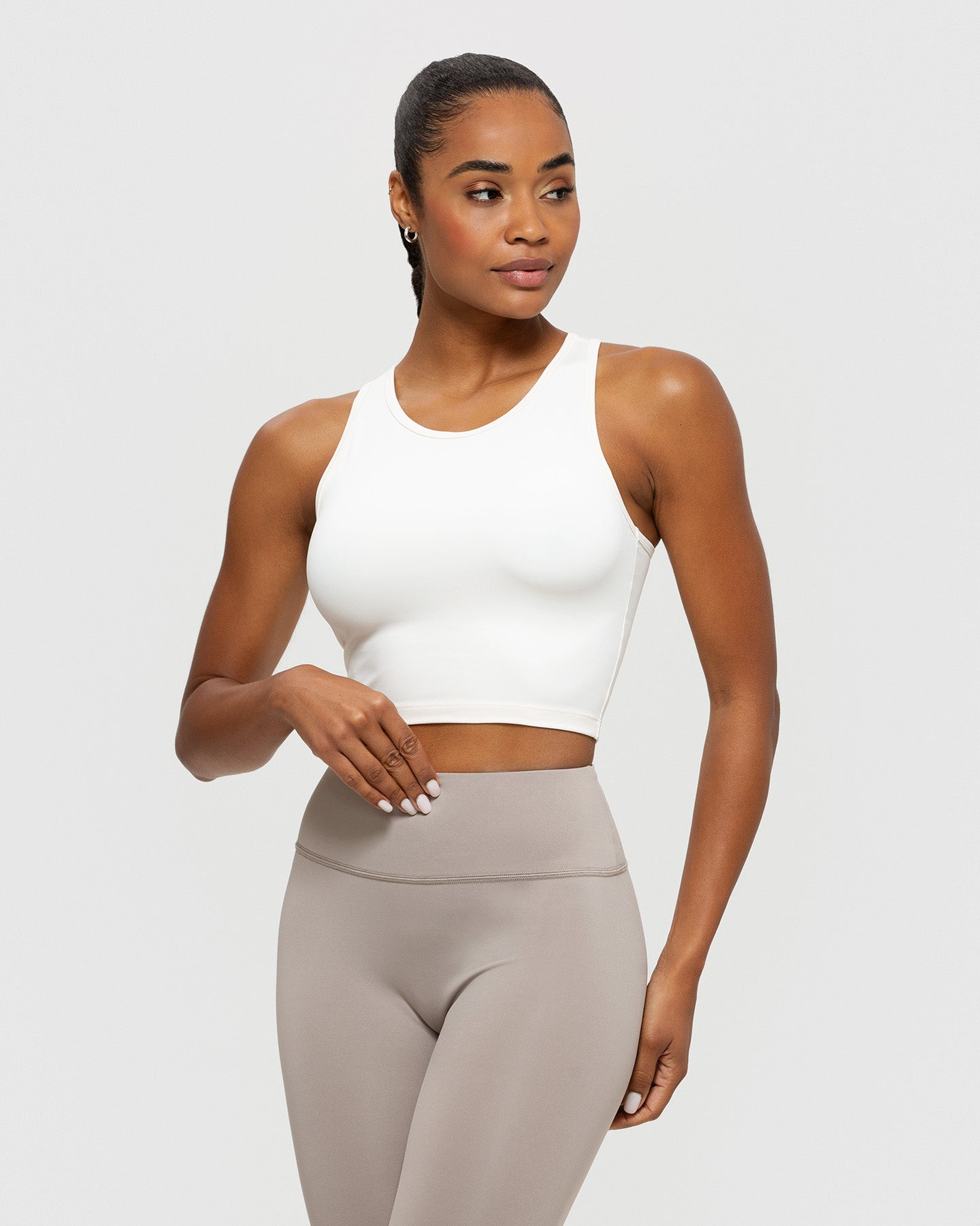 White Crop Tank - Off White | Women's Best US