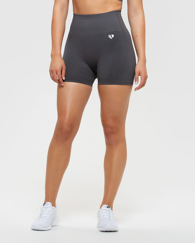Grey Tight Shorts Women's - Graphite | Women's Best US